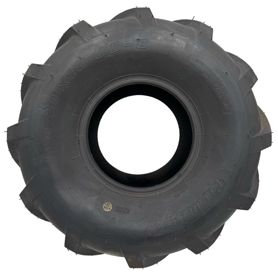 20x10.00-8 4 Ply Bar Lug Tractor Tire (Compatible with John Deere ...