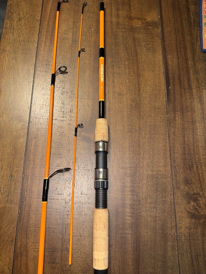 Kencor PAC 5’3 Magnaglas 2-6lb UL Trout Spinning Fishing Rod Made USA ...