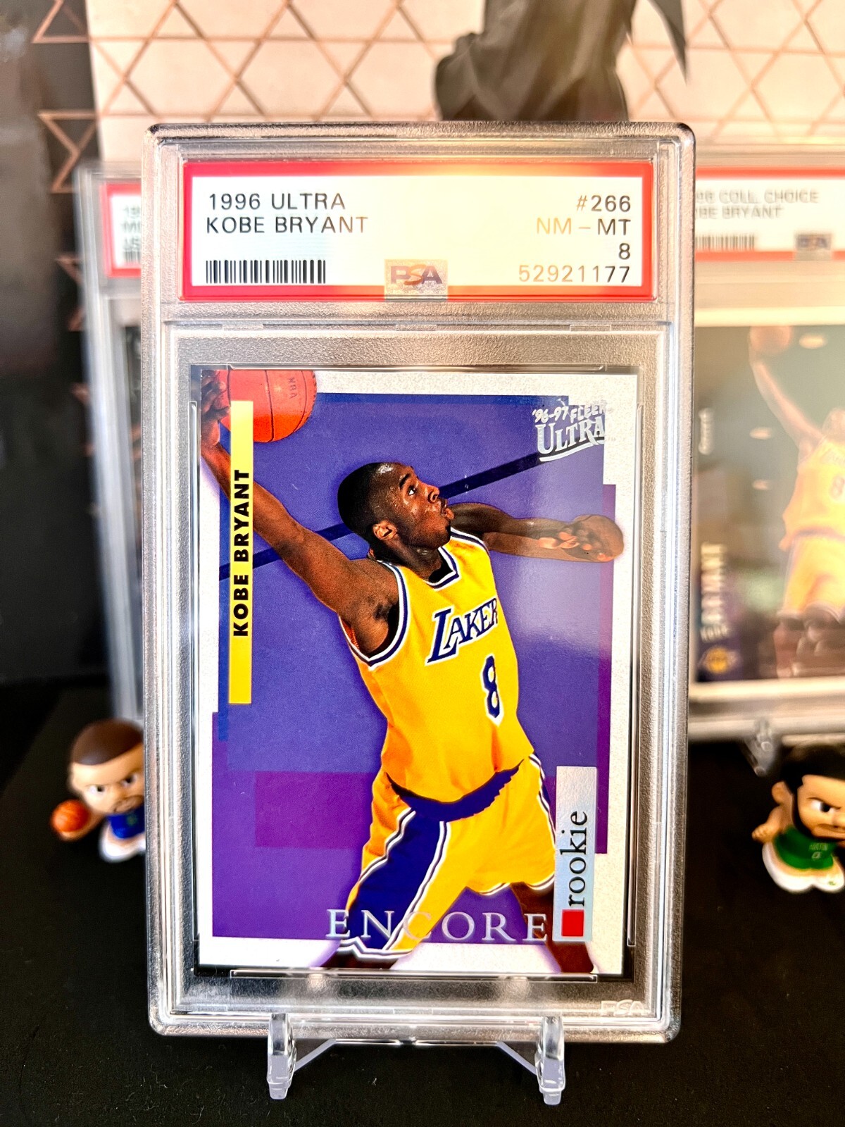 ⭐️ KOBE BRYANT 1996 FLEER ULTRA ENCORE #266 PSA 8 NM-MT GRADED ROOKIE ...