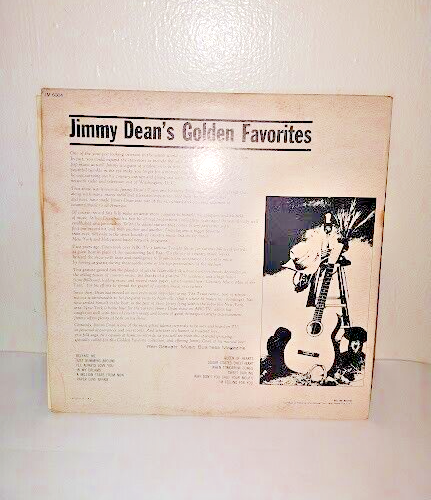 Jimmy Dean’s Golden Favorites 33 1/3 rpm VINYL RECORD JM-6004-A | eBay