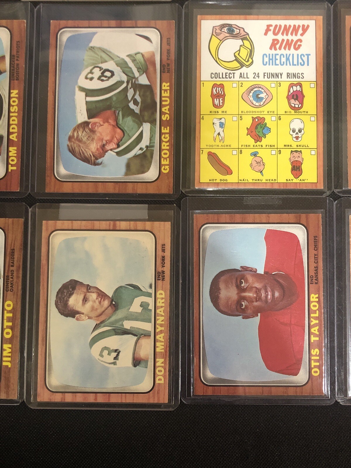 1966 TOPPS FOOTBALL COMPLETE MINT SET 132 CARDS - FUNNY RING PSA 7 JOE ...