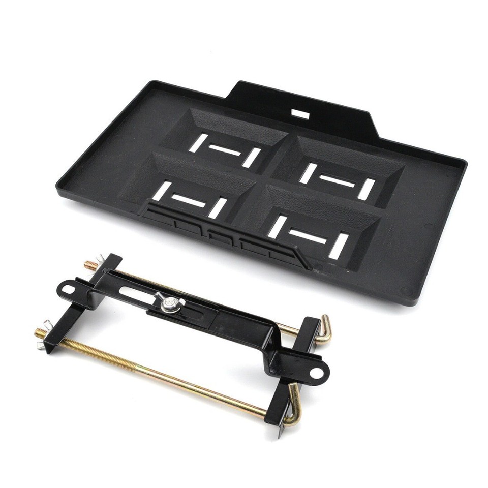 Car Adjustable Battery Tray Hold Battery Storage Holder Down Clamp ...