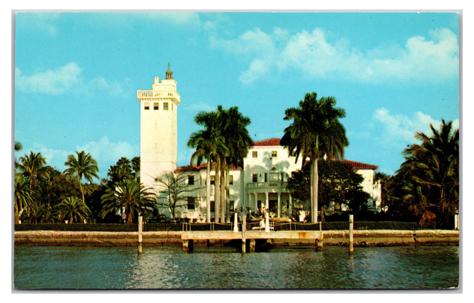 VTG 1960s - Home of Carl G. Fisher - Miami Beach, Florida Postcard ...