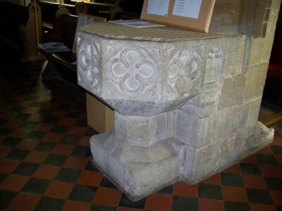 Photo 6x4 Font at the Church of the Holy Rood, Wool c2007 | eBay UK
