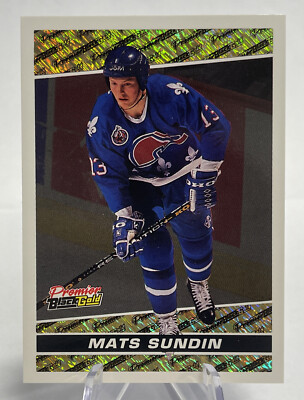 Mats Sundin 1993-94 Topps Premier Black Gold Card #6 French OPC Pack ...