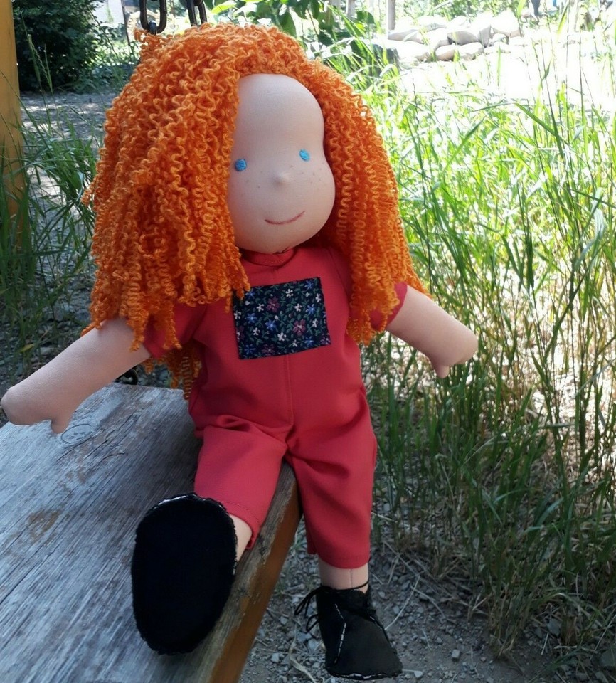 Waldorf doll 17 inch, Rag doll, Handmade toys, Gift for kids | eBay