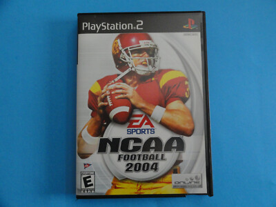 PS2 NCAA FOOTBALL 2004 EA SPORTS - ORIGINAL COVER ART IN BLOCKBUSTER ...