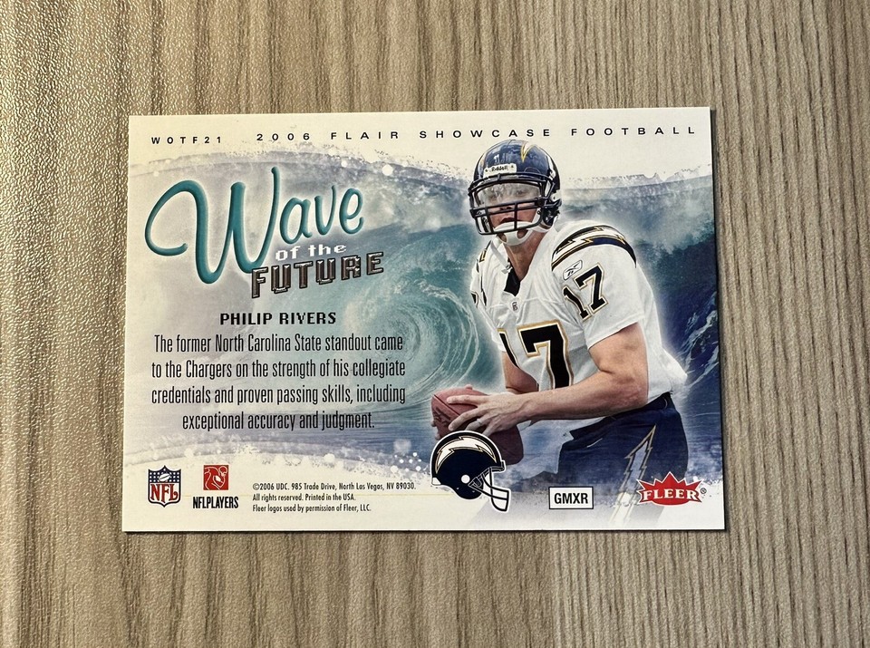 2006 Flair Showcase Wave of the Future #WOTF21 Philip Rivers | eBay