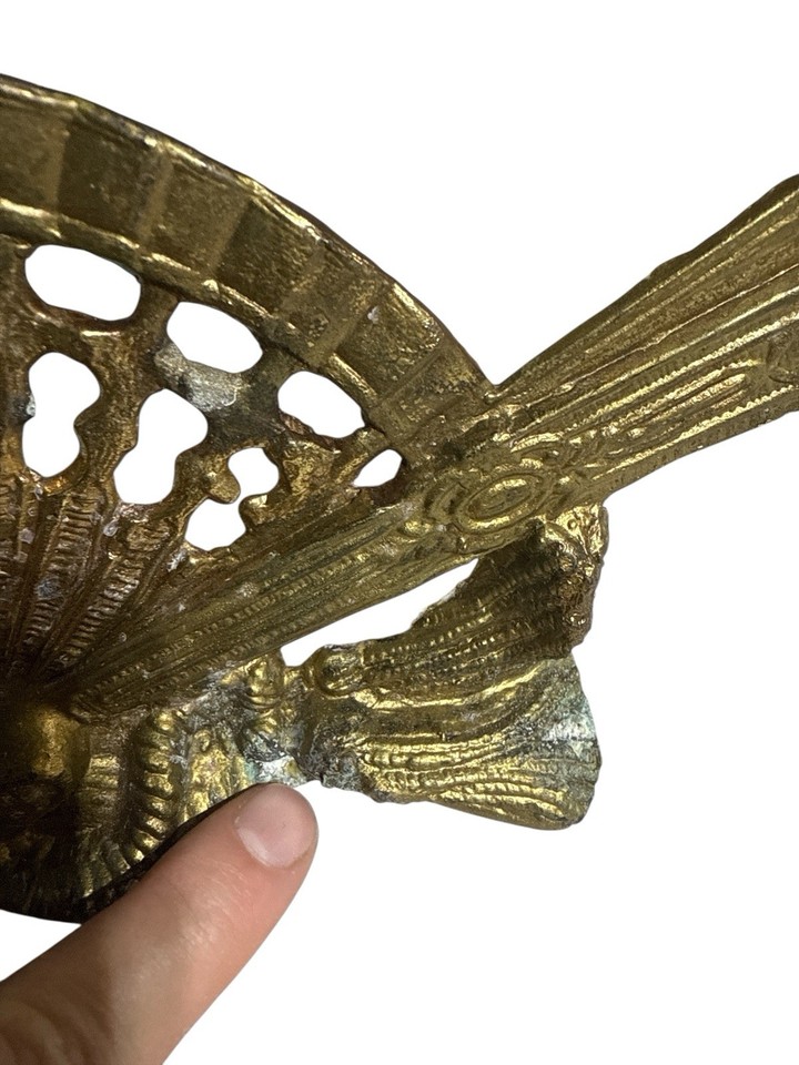 Vintage Fan Shape Mirror Dresser Vanity Table Standing Ornate Needs ...