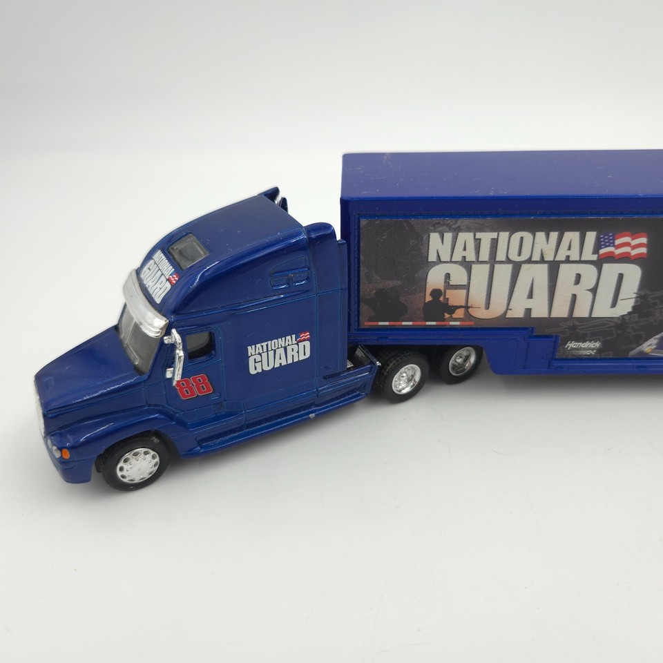 DALE EARNHARDT JR No 88 NATIONAL GUARD Car Hauler Semi Trailer Racing 1 ...
