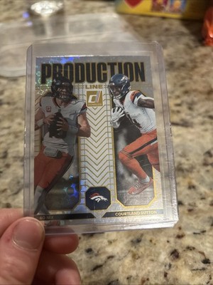 2025 Panini Donruss Bo Nix Courtland Sutton Production Line #15 ...