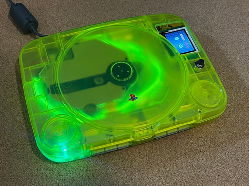 PS1 PSone Sony PlayStation 1 Console Transparent Custom SCPH-101 LCD ...