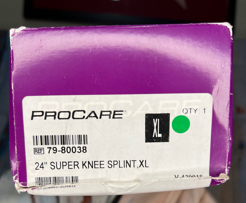 Procare XL Super Knee Splint XL 79-80038 | eBay