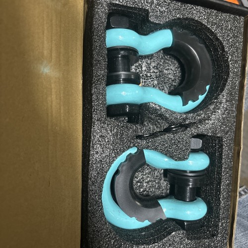 Ambull Heavy Duty Shackle Set Grey 3/4" 2 pack Teal | eBay