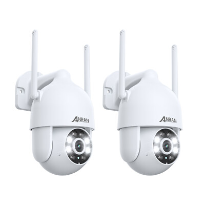 ANRAN Security Camera Outdoor Wireless Pan/Tilt 360° View WiFi 2 Way ...