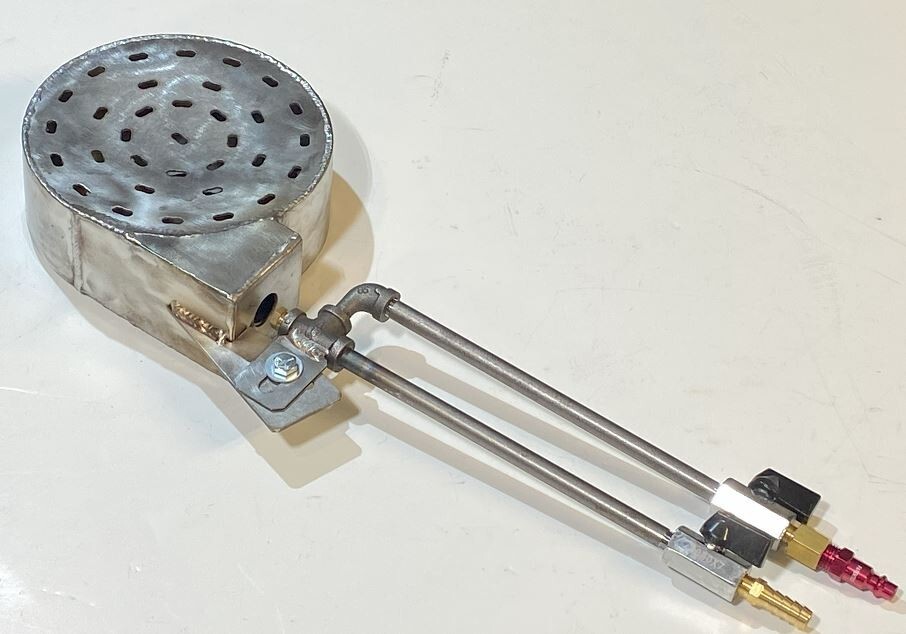 Liquid fuel Plate Burner, wind resistant ring burner 250,000 BTU NOBOX7 ...