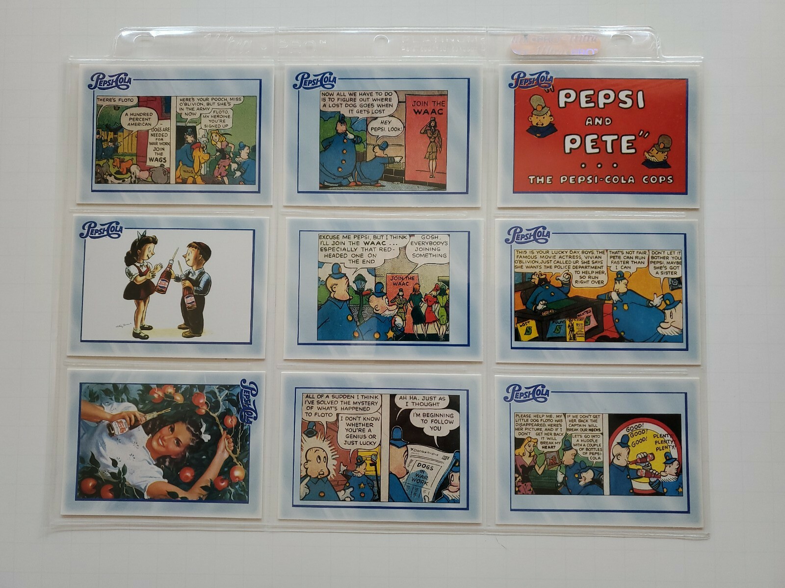 Pepsi Cola Trading Cards Complete Base Set Partial Chromium Subset ...