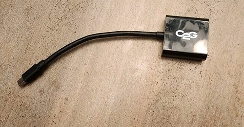 C2G #54318 8in C2G Mini Display Port (M) to DVI(F) 3D &4kx2k Dongle | eBay