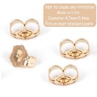 2 Pairs 14K Gold Earring Backs Replacement Ear Locking for Stud ...