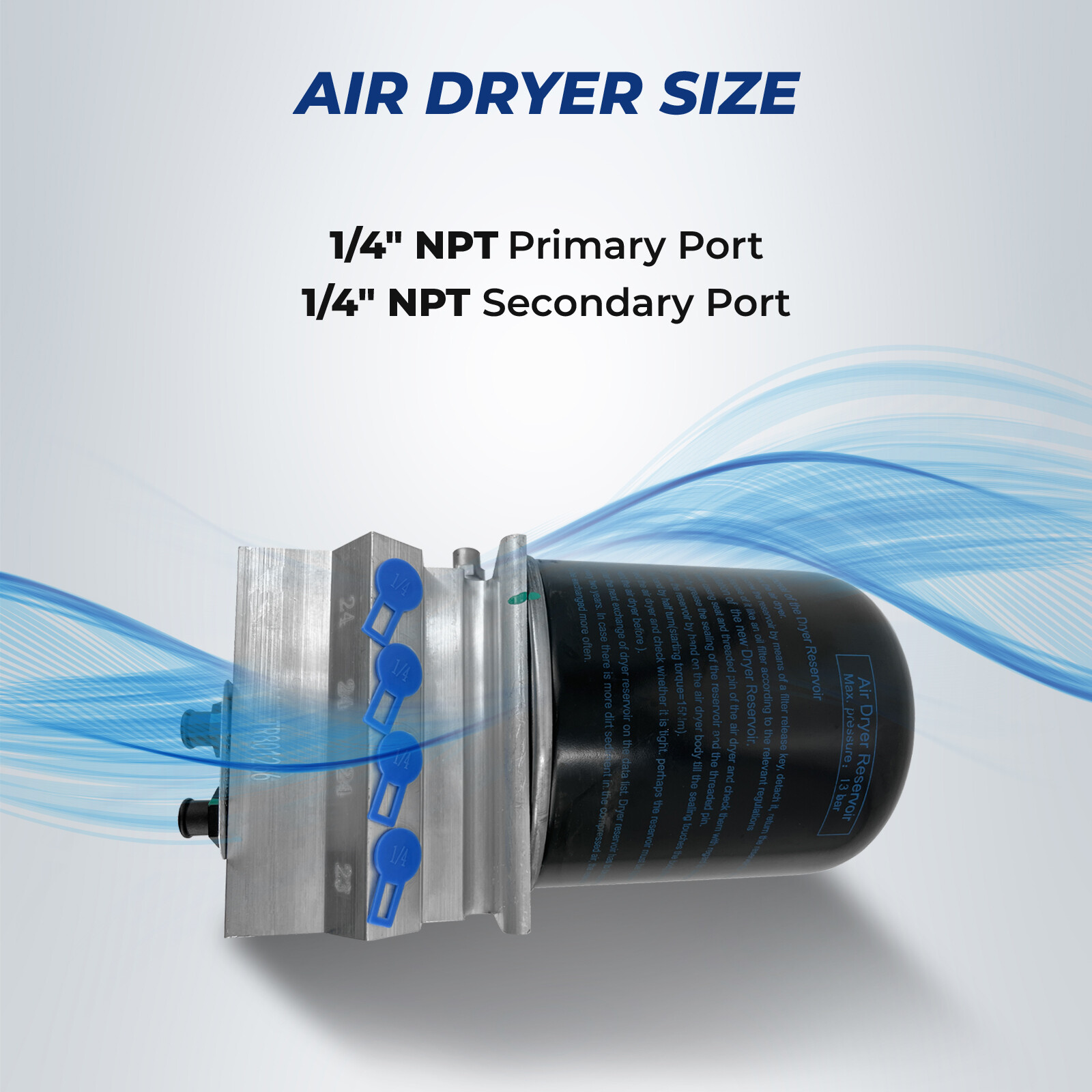 801266 Air Dryer AD-IS 12V for Peterbilt & Kenworth Replaces Bendix ...