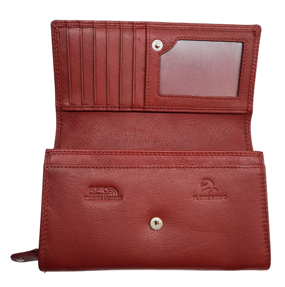 Womens Large RFID Protected High Quality Real Leather Purse Credit Card ...