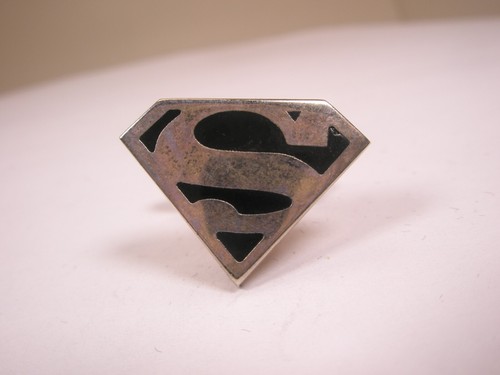 Superman "S" Shield Logo SINGLE Vintage Cuff Link replace lost/broken ...