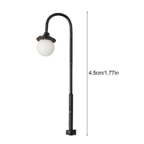 Pack of 10 LED Street Lights N Scale Model Railway Lamps Building ...