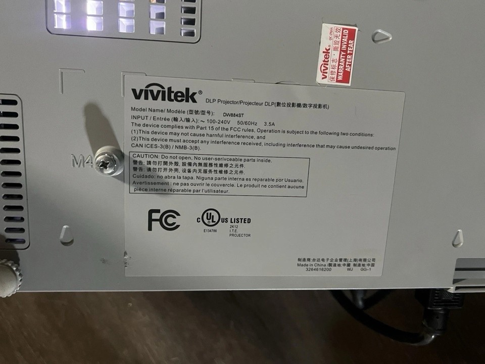 Vivitek DW884ST 1080p 3600 Lumens FHD DLP Laser Projector - White | eBay