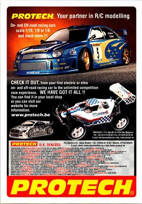 PROTECH RC Cars Belgium Print Ad Wall Art Decor Ephemera | eBay