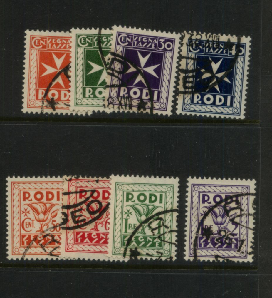 Rhodes postage due stamps cancelled MS0605 | eBay