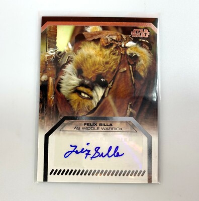 Felix Silla as Widdle Warrick Star Wars Galactic Files Auto Card 2012 ...