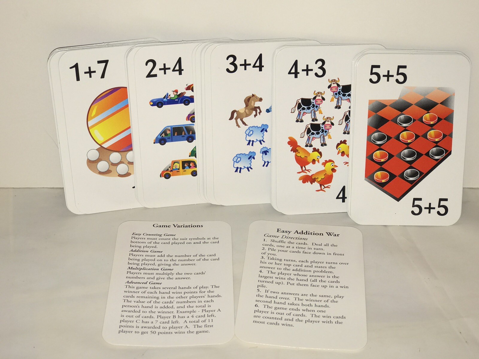 Addition Flash Cards Fun Game Math~Practice Homeschool eLearning | eBay