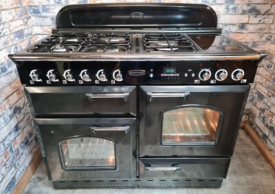 Rangemaster Classic 110 Black/chrome Cooker - DELIVERY AVAILABLE(please ...