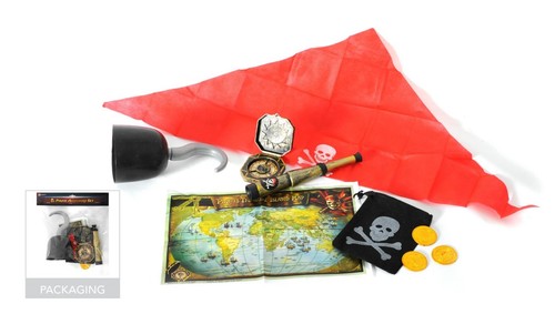 Pirate 7pc Treasure Map Kit Kids Costume Accessory | eBay