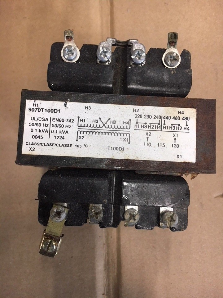 9070T100D1 Square D Control Power Transformer .100KVA Sec 120V | eBay