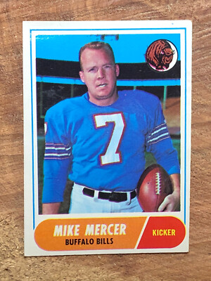 1968 Topps Football Mike Mercer #123 EX Buffalo Bills | eBay