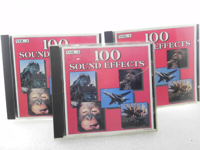 100 SOUND EFFECTS VOL. 1, 2 & 3 3 disc Set CD | eBay