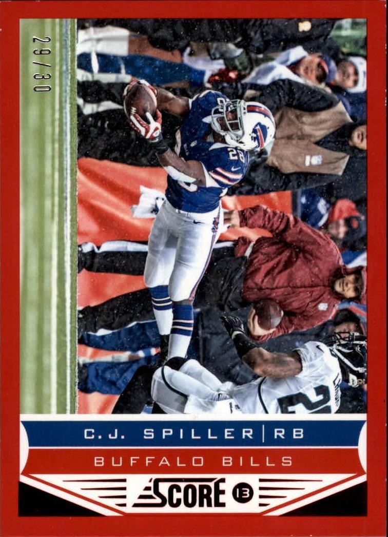 2013 Score - C.J. Spiller #21 Red Zone /30 for sale online | eBay