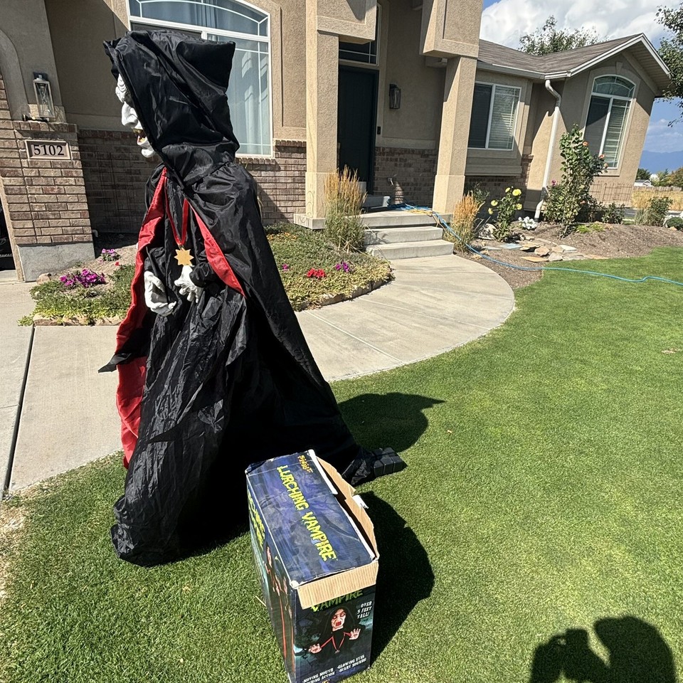 Spirit Halloween Lurching Vampire Animated Prop Animatronic Dracula ...