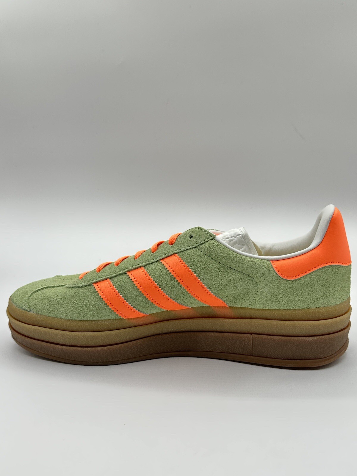 Adidas Women's Gazelle Bold Multiple Sizes Green Spark Screaming Orange ...