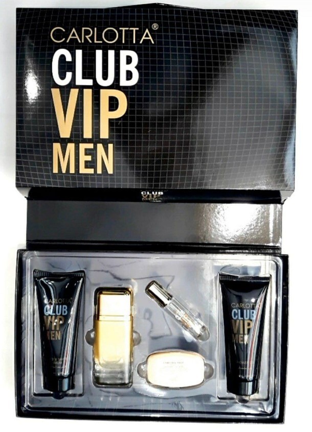Carlotta Club VIP Men 5-Pieces Gift Set Package For Men, Eau de ...