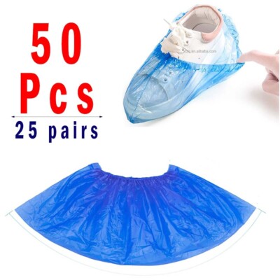 Shoe Protector Covers Waterproof Reusable Disposable Overshoes Blue ...