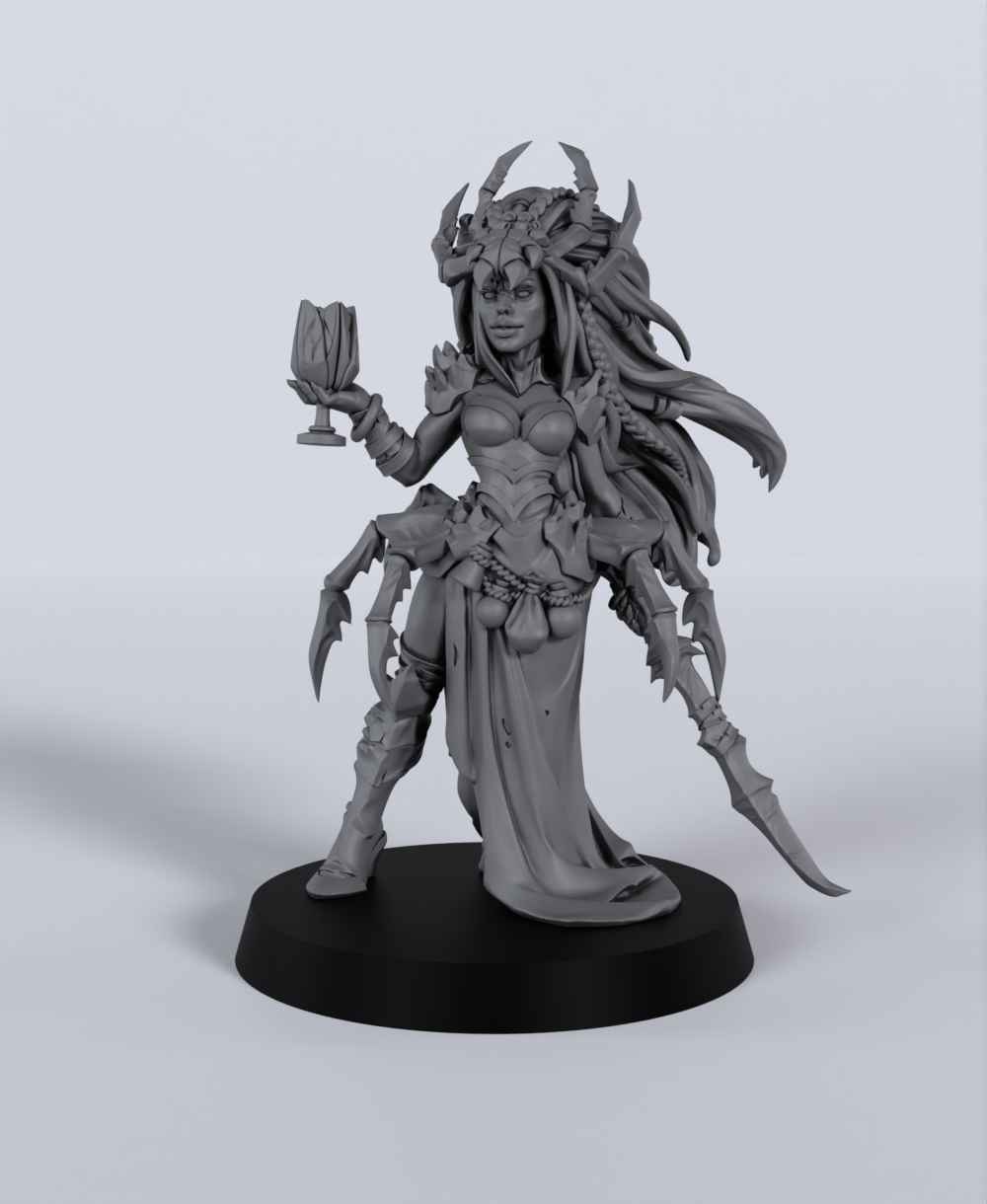 Titan Forge Miniature Everdark Witch Dungeons and Dragons Mini DnD 28mm ...