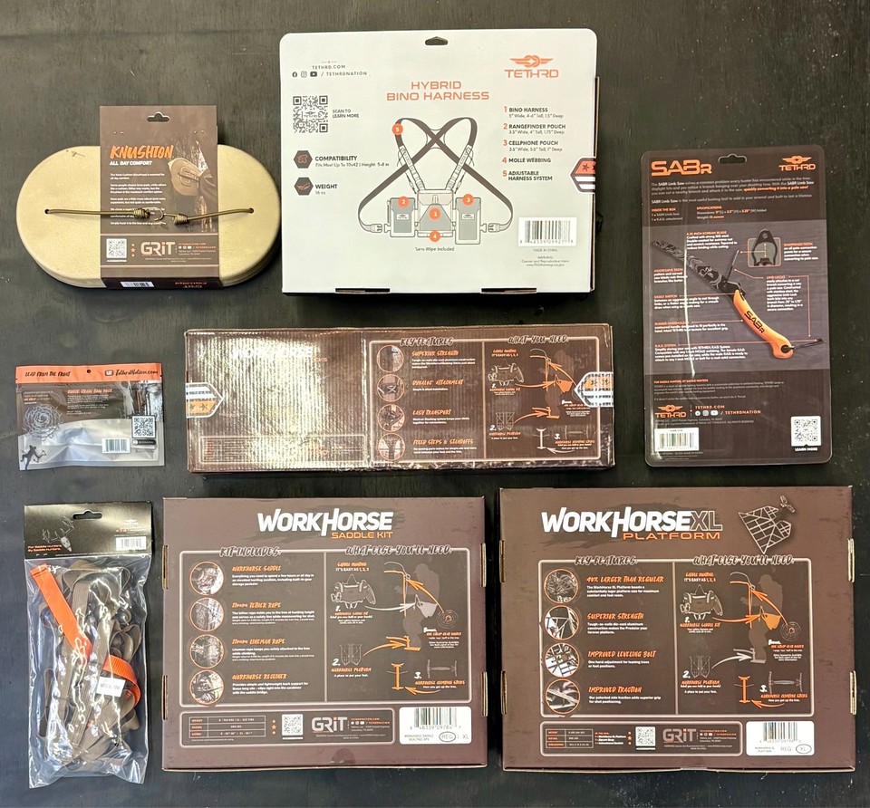 Tethrd Grit Saddle Realtree Workhorse Sticks XL Platform Combo Package ...