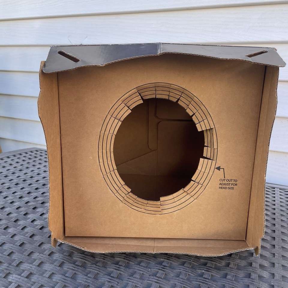 MINECRAFT Cardboard Steve Box Head Mask Costume Halloween Cosplay Jinx ...