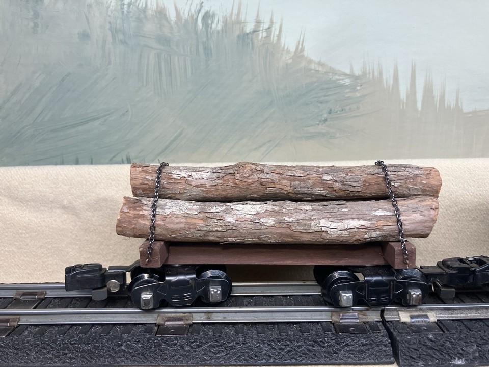 Two Custom S Scale Log Cars | eBay