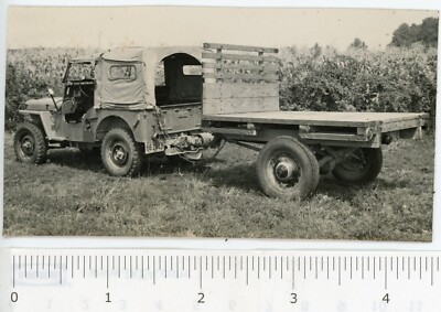 1950s Photo Maryland Easton Talbot County Troth's Fortune Jeep Trailer ...