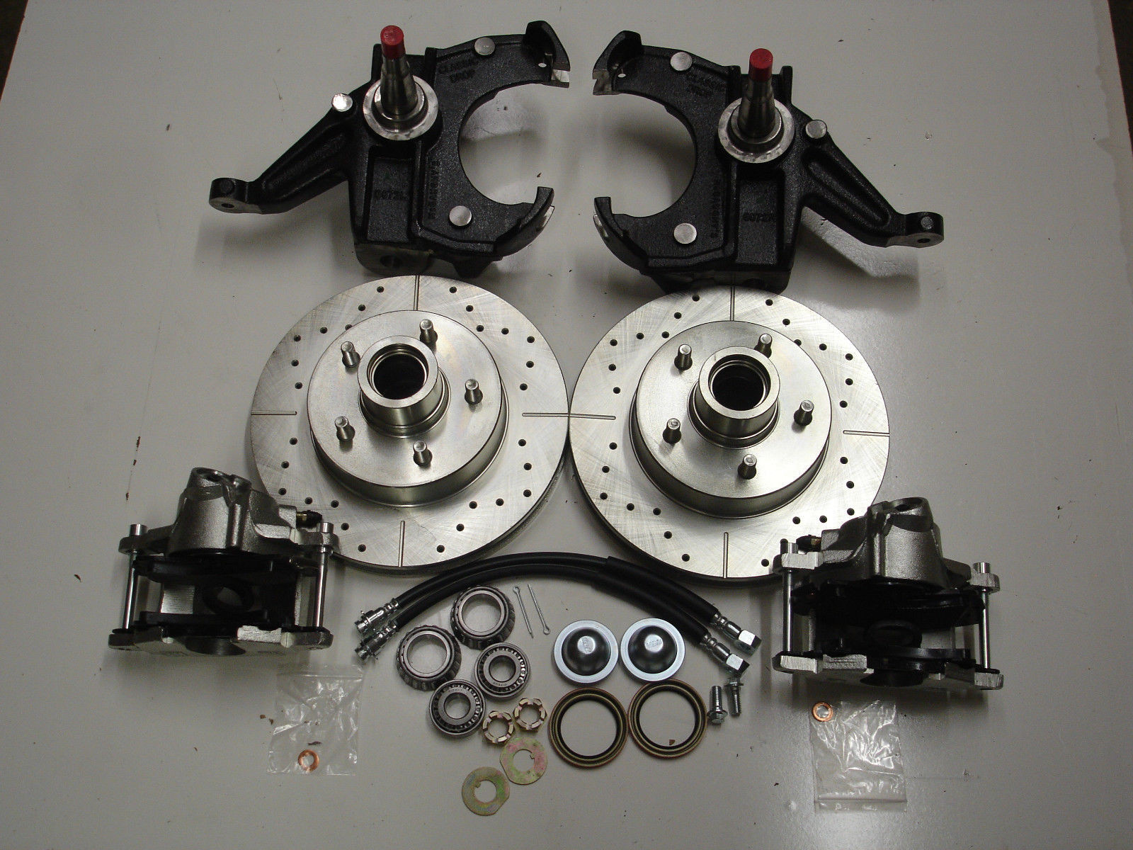 Chevrolet C10 truck 2.5" drop spindle front disc brake conversion 5 on ...