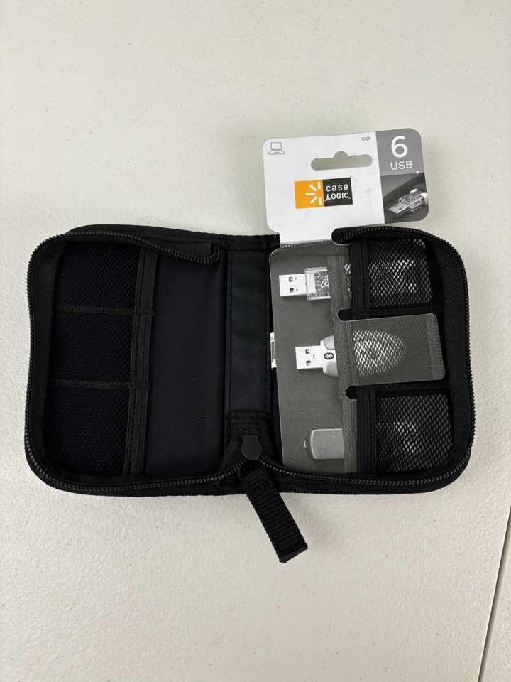 CASE LOGIC Neoprene USB Flash Drive Shuttle Case 6 Drive Capacity ...