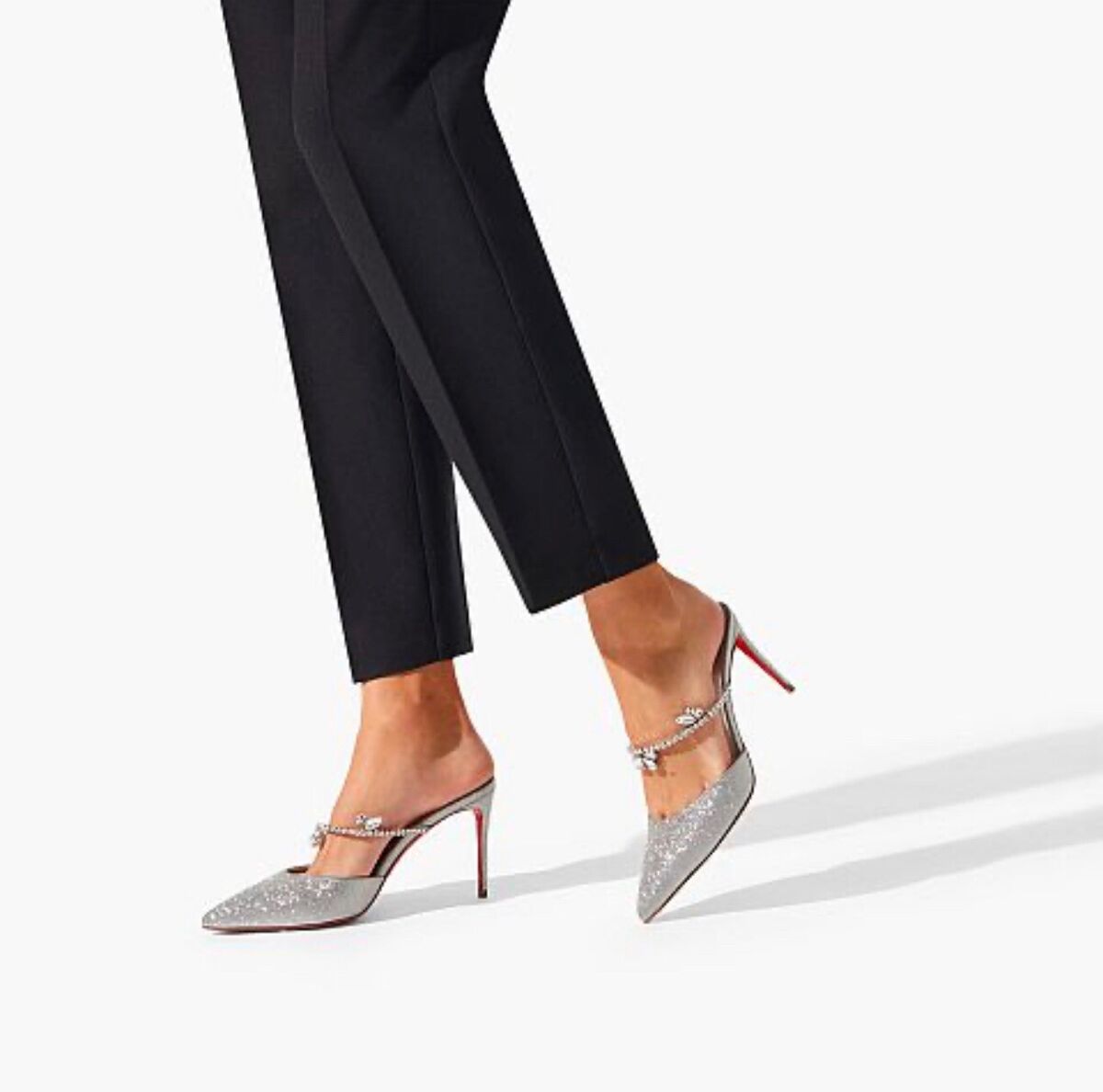 Christian Louboutin Planet Queen 70 Glitter Mules size 39.5 Christian Louboutin Planet Queen 70 Glitter Mules size 39.5